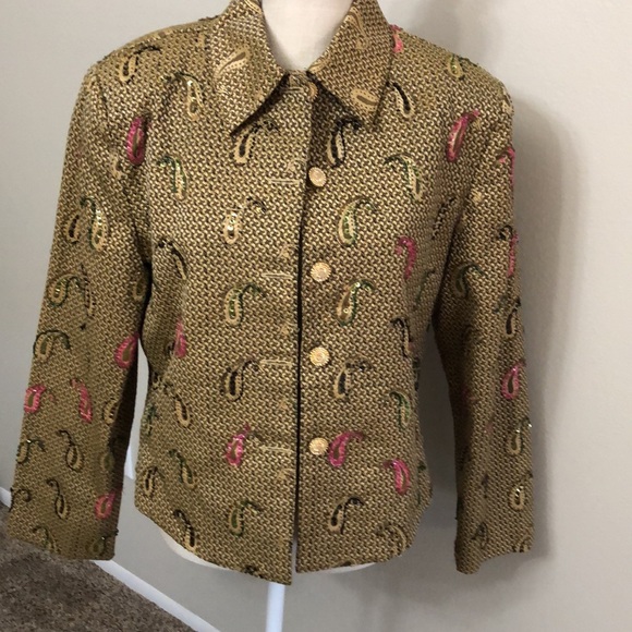 Anage | Jackets & Coats | Anage Jacket Embroidered And Embellished ...